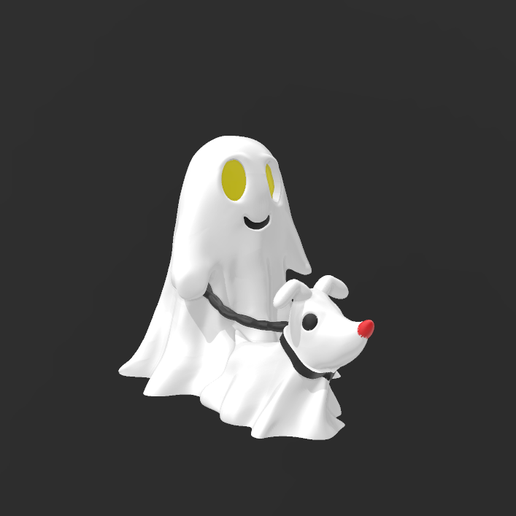 STL file Ghost walking dog hollow remix 2 versions CU 👻 ・3D printable ...