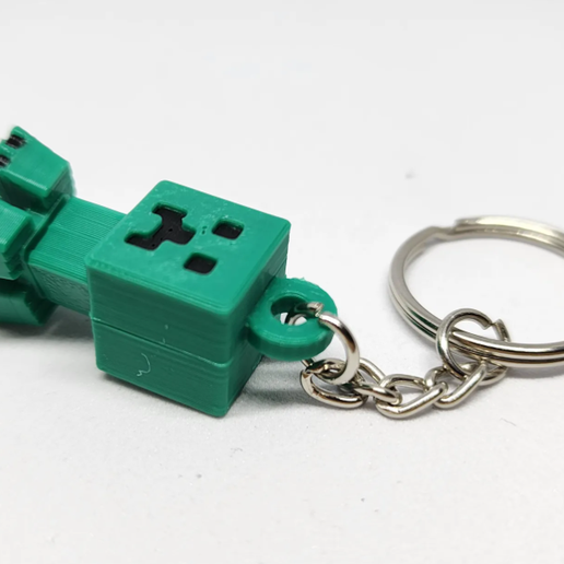 🗝️ Creeper Minecraft¸/Keychain・ STL File for 3D printing・Cults
