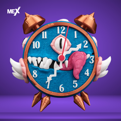 STL file MimiClock - Playful 3D Printable Clock 🕰️ ・Template to ...