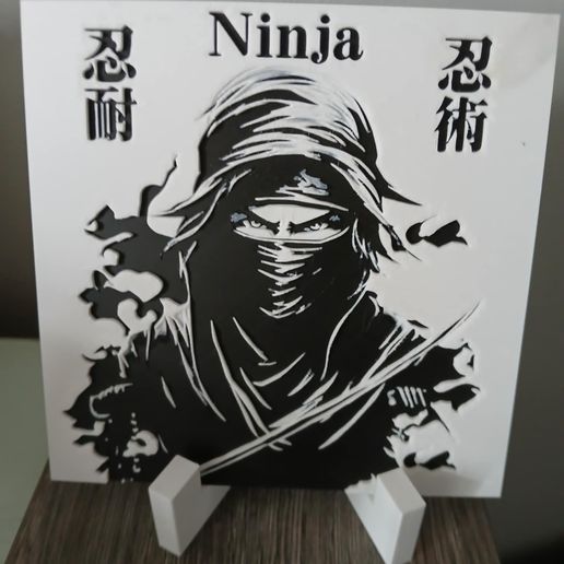 🥷 Hueforge Ninja without AMS・ 3MF File for 3D printing・Cults