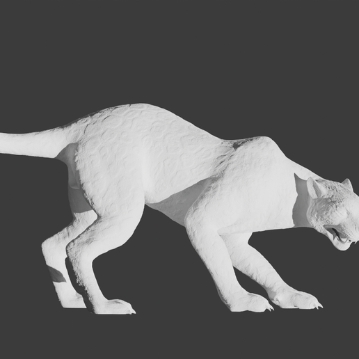 🐆 Realistic leopard・ STL File for 3D printing・Cults