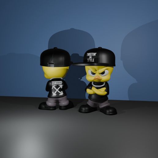 👾 Tweety Urban Vibes Style (MultiParts + 3mf)・ STL File for 3D printing ...