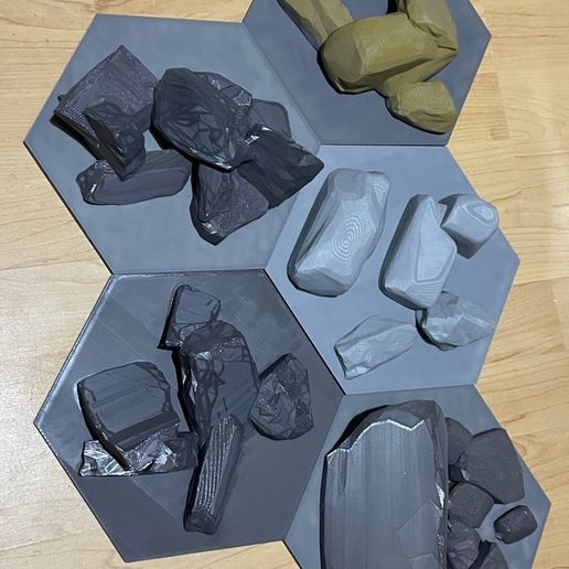 STL file Multi Rock Tile Set 1 - Crawler Course custom modular tiles ...