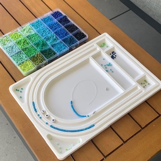 Free STL file Bead board for necklaces and bracelets 🆓 ・3D printing ...