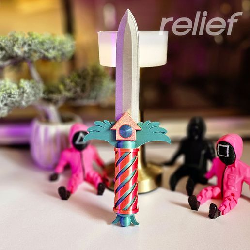 🦑 Squid Game 3 KNIFE/DAGGER | Multi Part | .3mf Included・ 3D File for ...