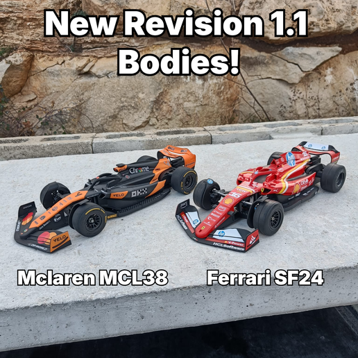 🎒 Ryan's Creations RC-01 RC F1 Chassis + REVISION 1.1・ STL File for 3D ...