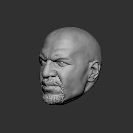👾 Head Terry Crews action figure・ STL File for 3D printing・Cults