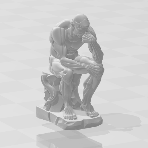 🇫🇷 Le Penseur de Rodin / The Thinker of Rodin・ STL File for 3D printing ...