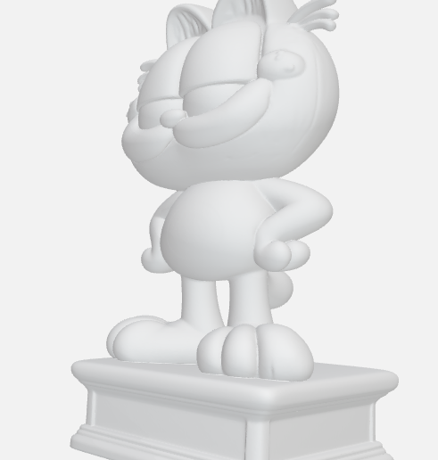👤 Garfield Bust & Plinth - Newly Repainted! (Multi-Color AMS/STL) - 4 ...