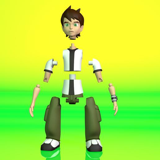 🦸 Ben 10 Classic - Articulated Figure STL・ 3D File for ・Cults