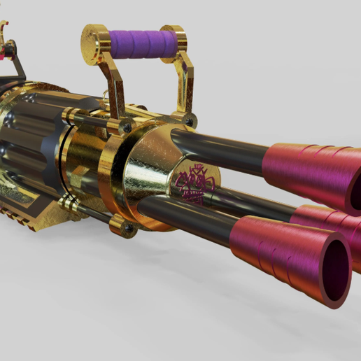 📁 Jinx's Minigun Pow-Pow STL File from League Of Legends - League of ...