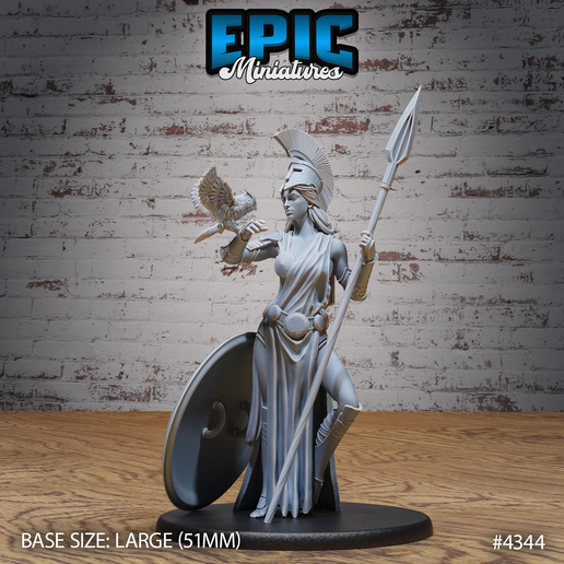 3D file Goddess Athena Avatar Set ‧ DnD Miniature ‧ Tabletop Miniatures ...