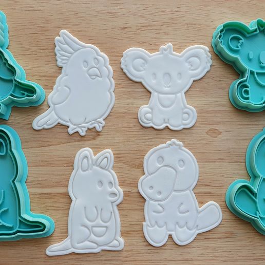 🦘 AUSTRALIAN ANIMALS COOKIE CUTTER SET | 4 AUSSIE WILDLIFE CUTTERS ...