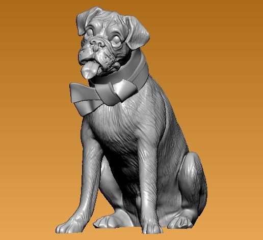 STL file Boxer dog - 3D print - Statue 🐕 ・3D printable model to ...