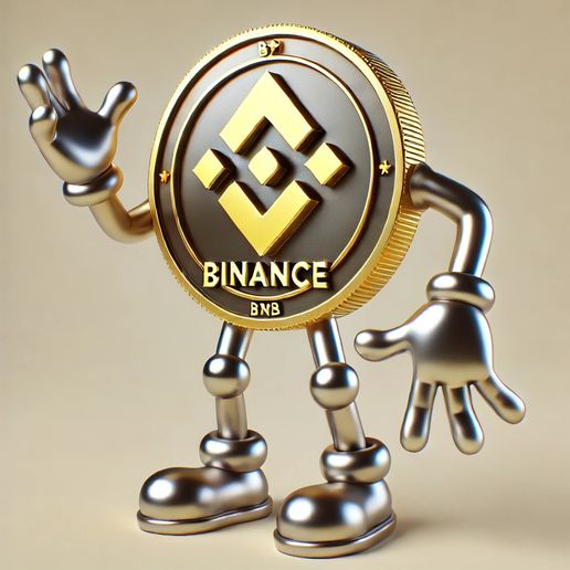 STL file BNB Coin Character with Metallic Legs – 3D Printable Model 🪙 ...