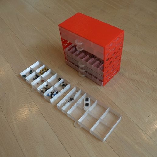 Free STL file Drawers for small components 🤏 ・3D print design to ...