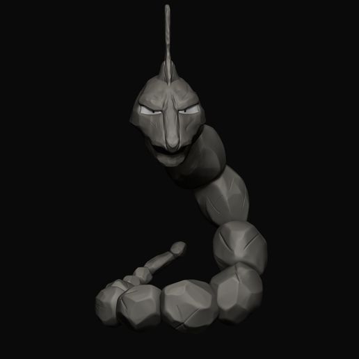 OBJ file Pokemon - Onix(with cuts and as a whole) 🐉 ・3D printer model ...