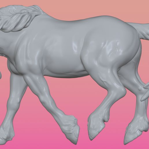 🐎 Mustang stallion horse・ STL File for 3D printing・Cults