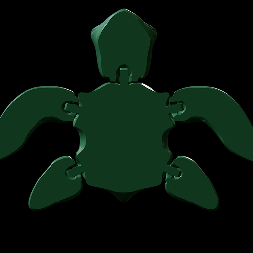 🐢 flexi sea turtle / fantasy / print in place / animal・Free STL File ...