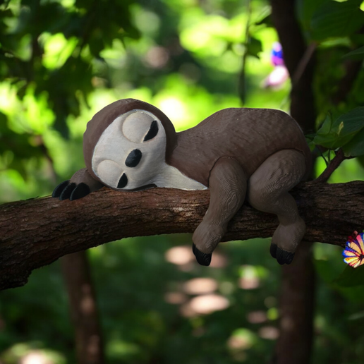 😴 Sleeping Sloth On A Shelf・ STL File for 3D printing・Cults