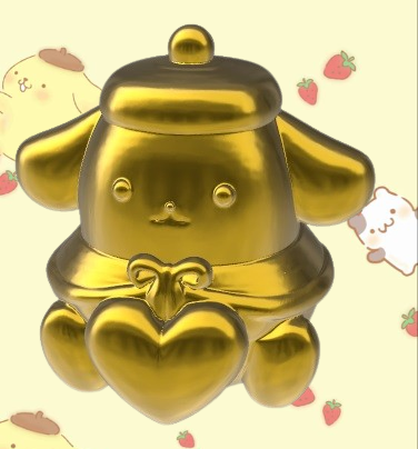 STL file pompompurin Valentine's Day ️‍🔥 ・3D print model to download・Cults