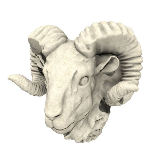 🐏 Ram Head・ STL File for 3D printing・Cults