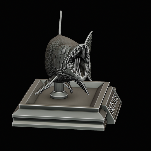 🐠 fish tigerfish / Hydrocynus goliath trophy statue detailed texture ...