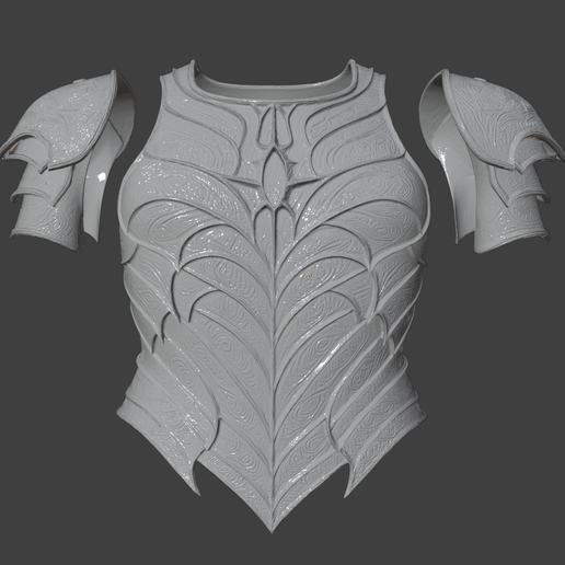 🎭 Sauron Chest Armor and Pauldrons・ STL File for 3D printing・Cults