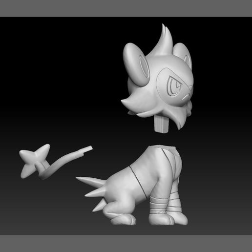 STL file Pokemon Shinx Luxio Luxray 🐉 ・Design to download and 3D print ...