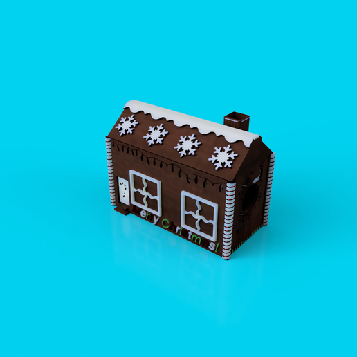 3MF file Gingerbread house/ Christmas house - you assemble DIY 🏠 ・3D ...