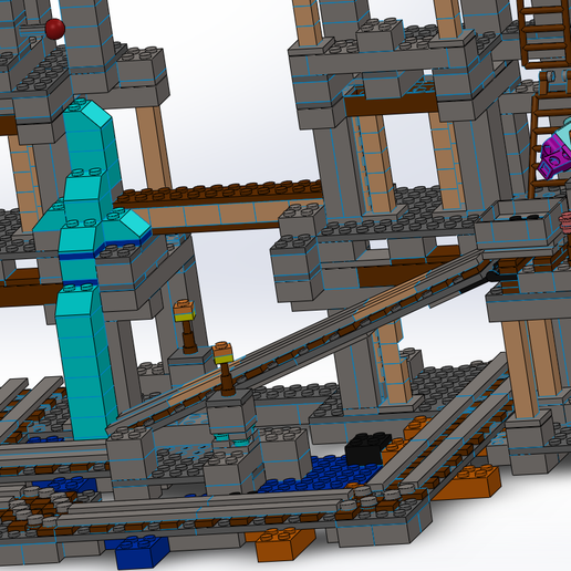 🗺️ MINECRAFT world Lego・Free STL File for ・Cults