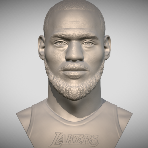 👤 Lebron James bust for 3D printing・ STL File for 3D printing・Cults
