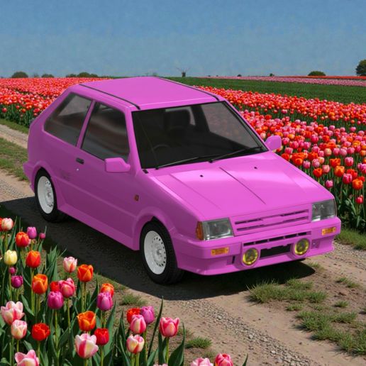 🚗 Nissan March Turbo K10 1985・Arquivo STL para Impressão 3D・Cults