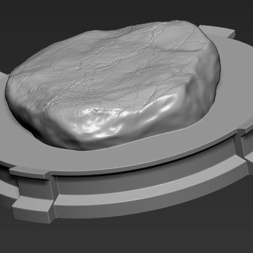 🪨 Decorative Rock Base Stand for figurines・ STL File for 3D printing・Cults