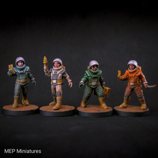 STL file Rich Spacemen - 28mm Miniatures 🤑 ・3D print design to download ...