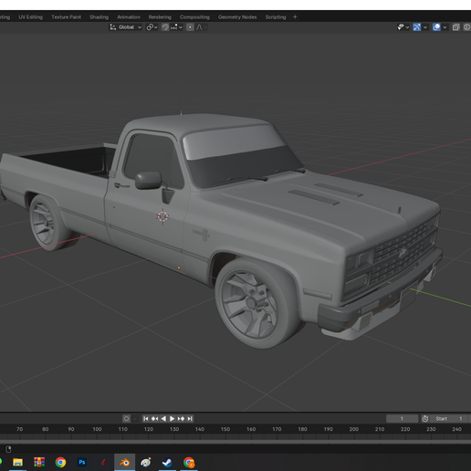 🚙 CHEVROLET silverado C10・ OBJ File for 3D printing・Cults