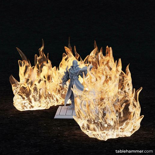 🔥 Flame walls (magical flame effects)・ 3D File for ・Cults