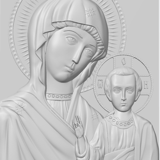 ️ Orthodox Jesus and Mary Icon – STL File for 3D Printing・ STL File for ...