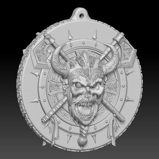 STL file HM Kelt Viking Skull Keychain 05 💀 ・Design to download and 3D ...
