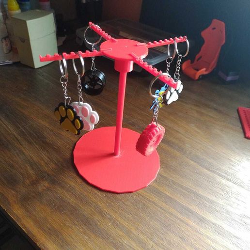 STL file Key ring display carousel 🔑 ・3D printable model to download・Cults