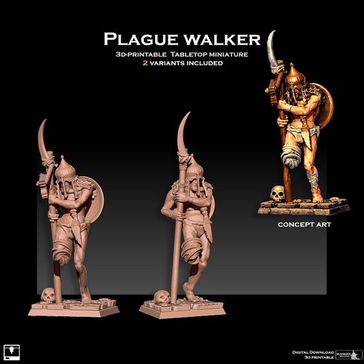 🇮🇷 Plague Walker・ STL File for 3D printing・Cults