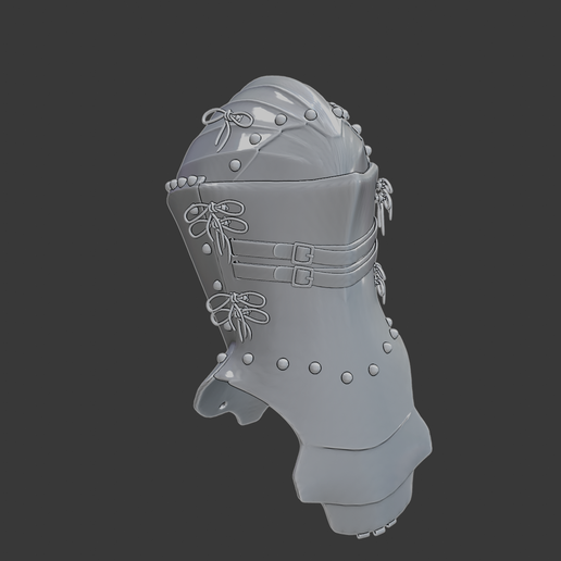 🪖 Frog-Mouth Helmet (Medieval Jousting Helmet) – Wearable Armor STL ...