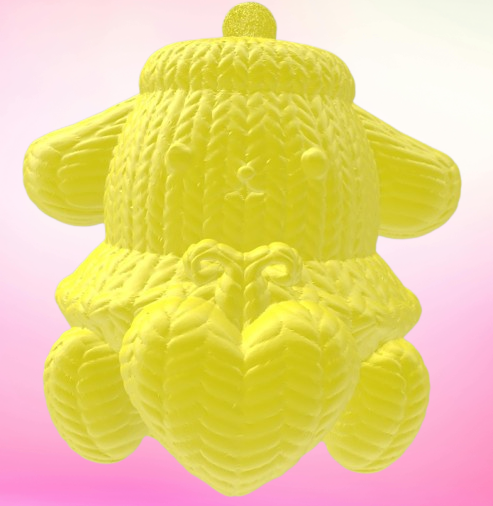 STL file pompompurin love knit ️‍🔥 ・3D print design to download・Cults