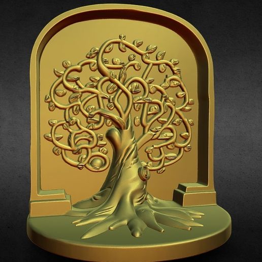 📚 bookends tree of life yggdrasil・ STL File for 3D printing・Cults