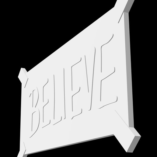 ⚽ Believe Sign from Ted Lasso・ STL File for 3D printing・Cults