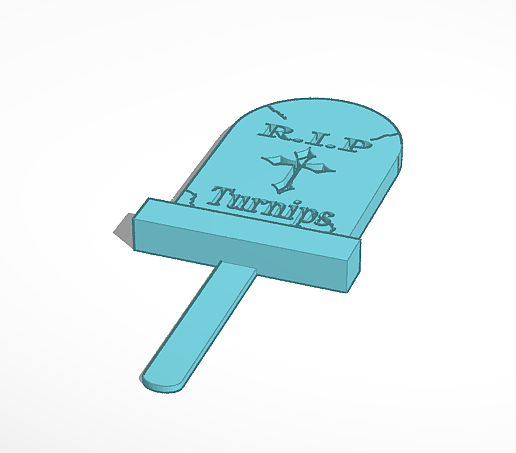 STL file Turnips Tombstone Plant Stake 🪦 ・3D printer model to download ...