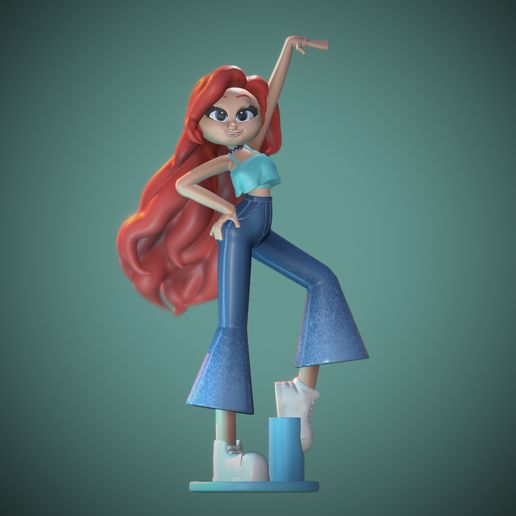 STL file Chelsea Mermaid - Ruby Gillman, Teenage Kraken/DreamWorks ...