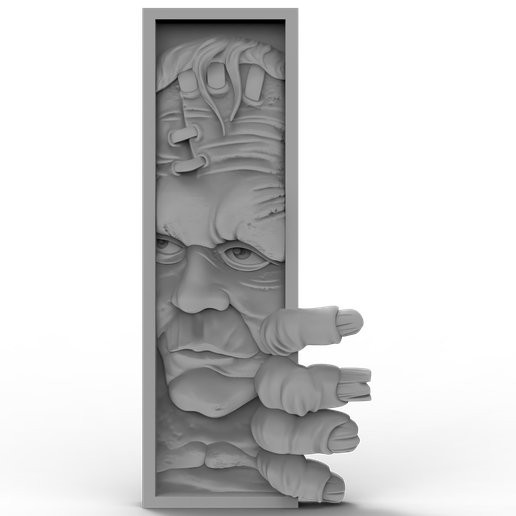 📁 3D Model STL File for CNC Router/Laser & 3D Printer Frankenstein Book ...