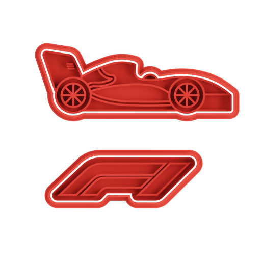 STL file car f1 COOKIE CUTTER set of 2 🚗 ・Design to download and 3D ...