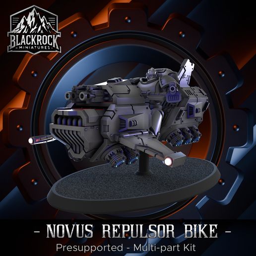 Fichier 3D Novus Repulsor Bike 🦸 ・Plan imprimable en 3D à télécharger・Cults